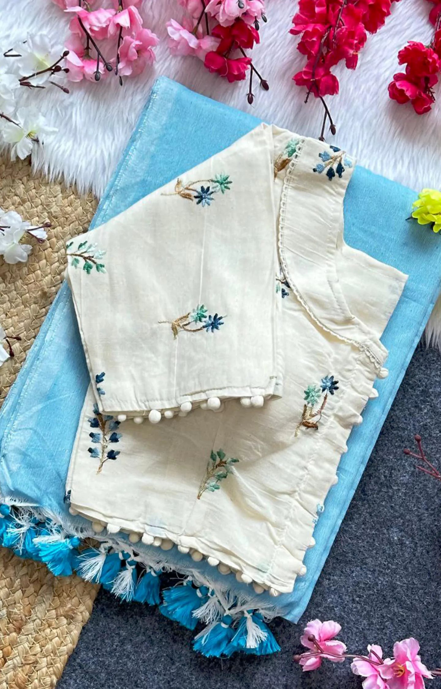 JAYTUN PURE KHADI COTTON SAREE